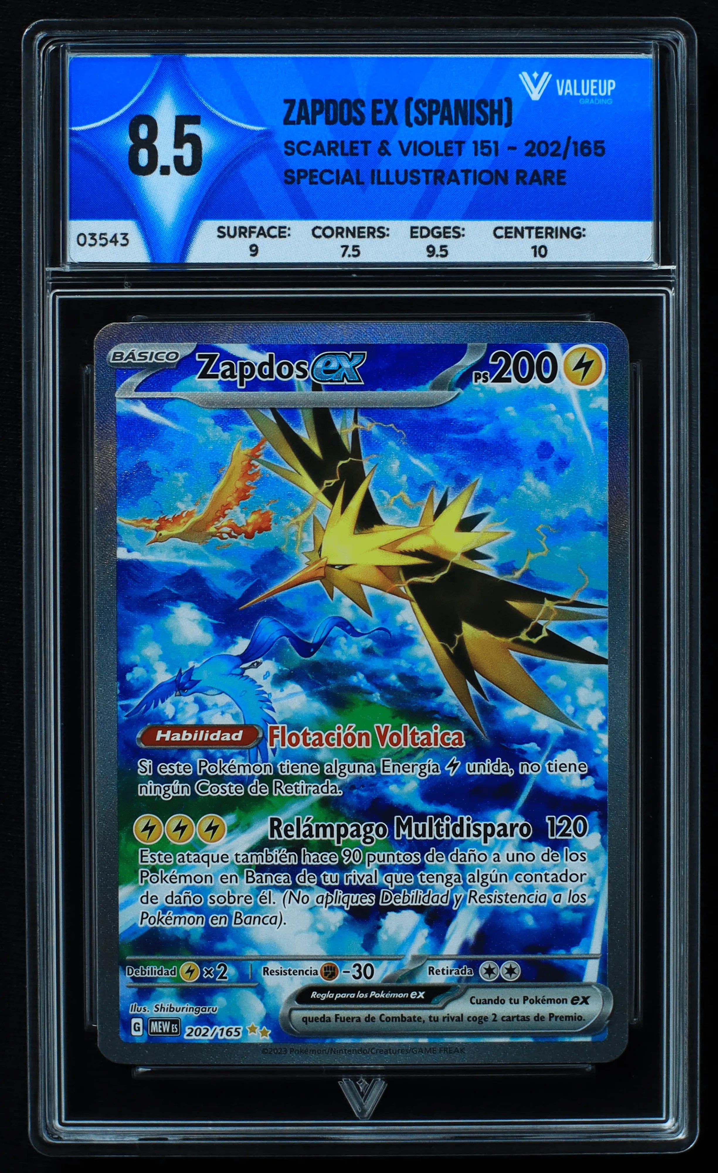 ZAPDOS EX (SPANISH) | Grading Cards – ValueUp